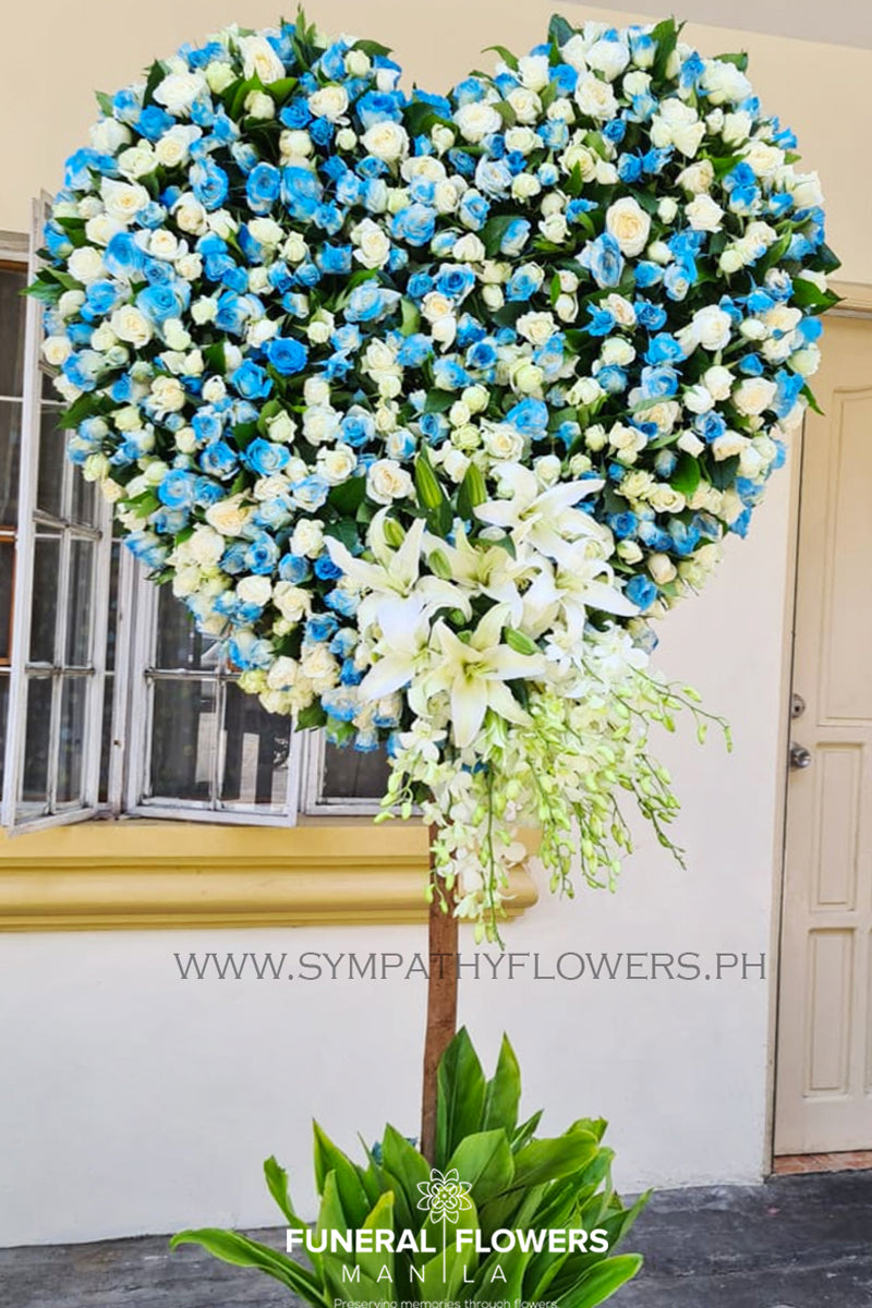 Bluer and Blue Sympathy Flowers – Funeral Flowers Manila
