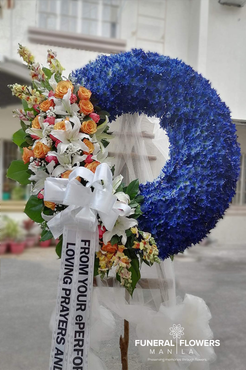 Premium Blue Eternal Bliss – Funeral Flowers Manila